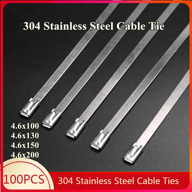 Pack Of 100 300mm Stainless Steel Cable Ties 人気の贈り物が