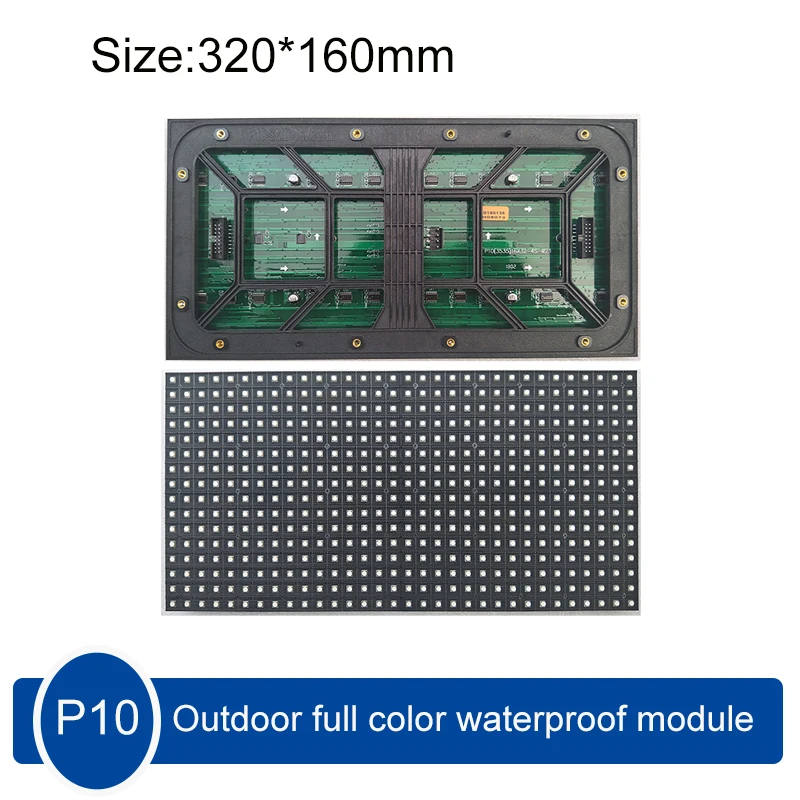 P10 Rgb Full Color Outdoor Led Display Waterproof Module 320 * 160mm 32 ...