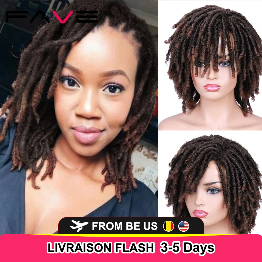 FAVE peluca rizada Dreadlock para mujer y hombre, pelo Afro rizado de ...