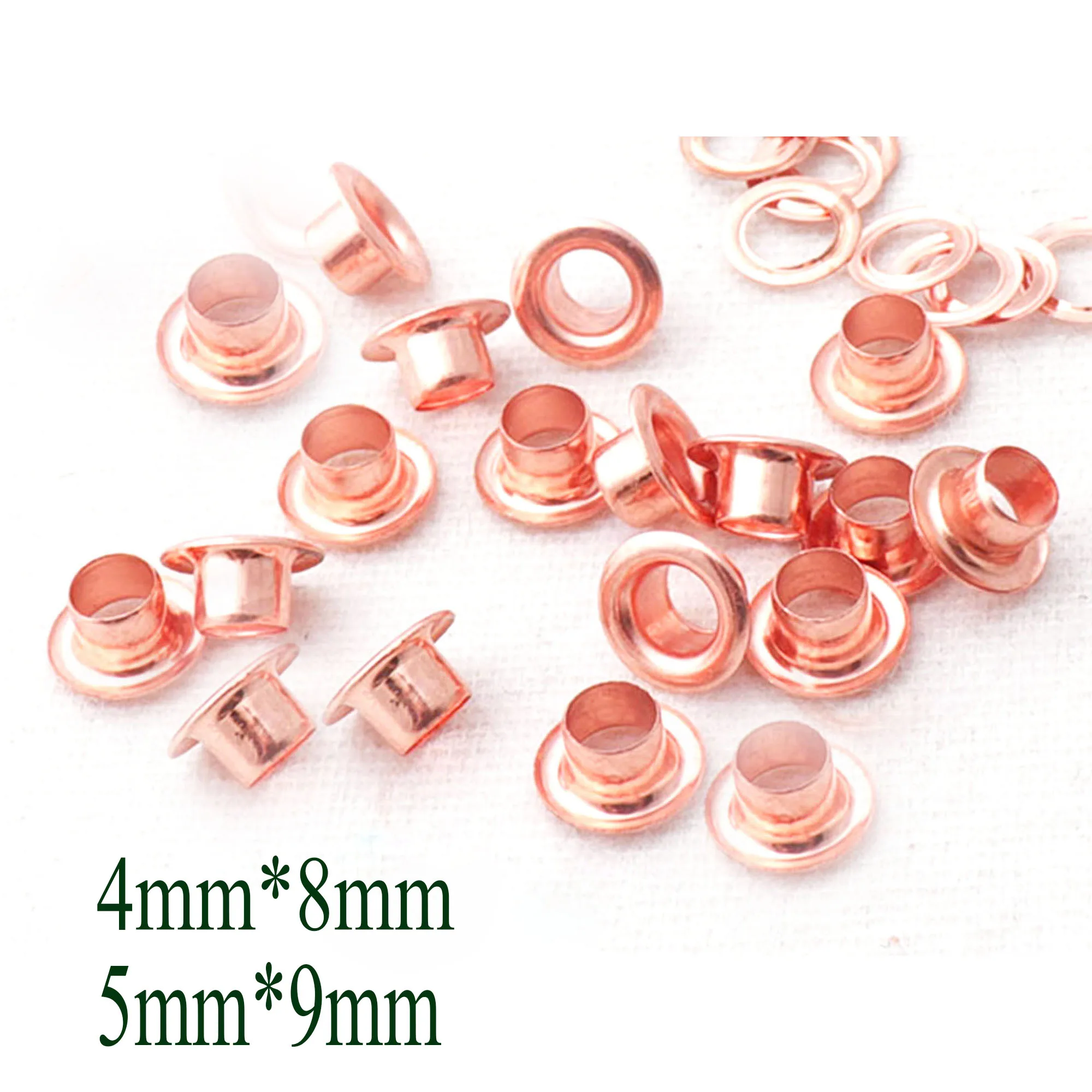 100-200-pcs-Rose-Gold-Eyelets-Metal-Round-Grommet-Eyelets-Findings ...