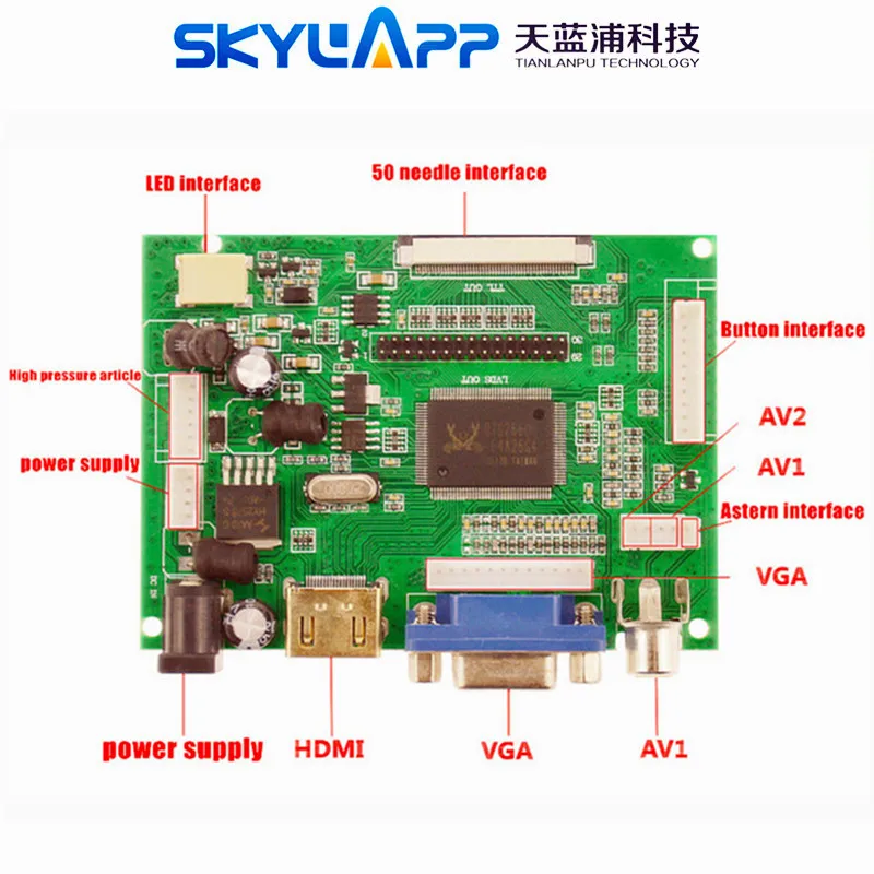 Ned LCD Display TTL LVDS Controller Board HDMI VGA 2AV 50PIN For ...