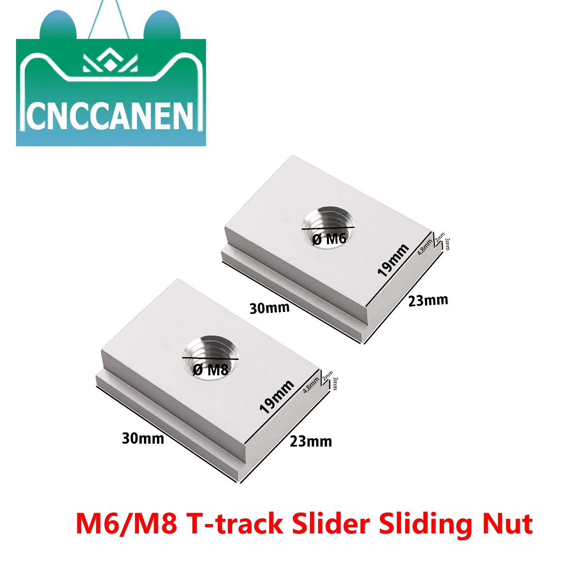 M6 M8 T-track Slider Sliding Nut Aluminum Alloy T Slot Nut For ...