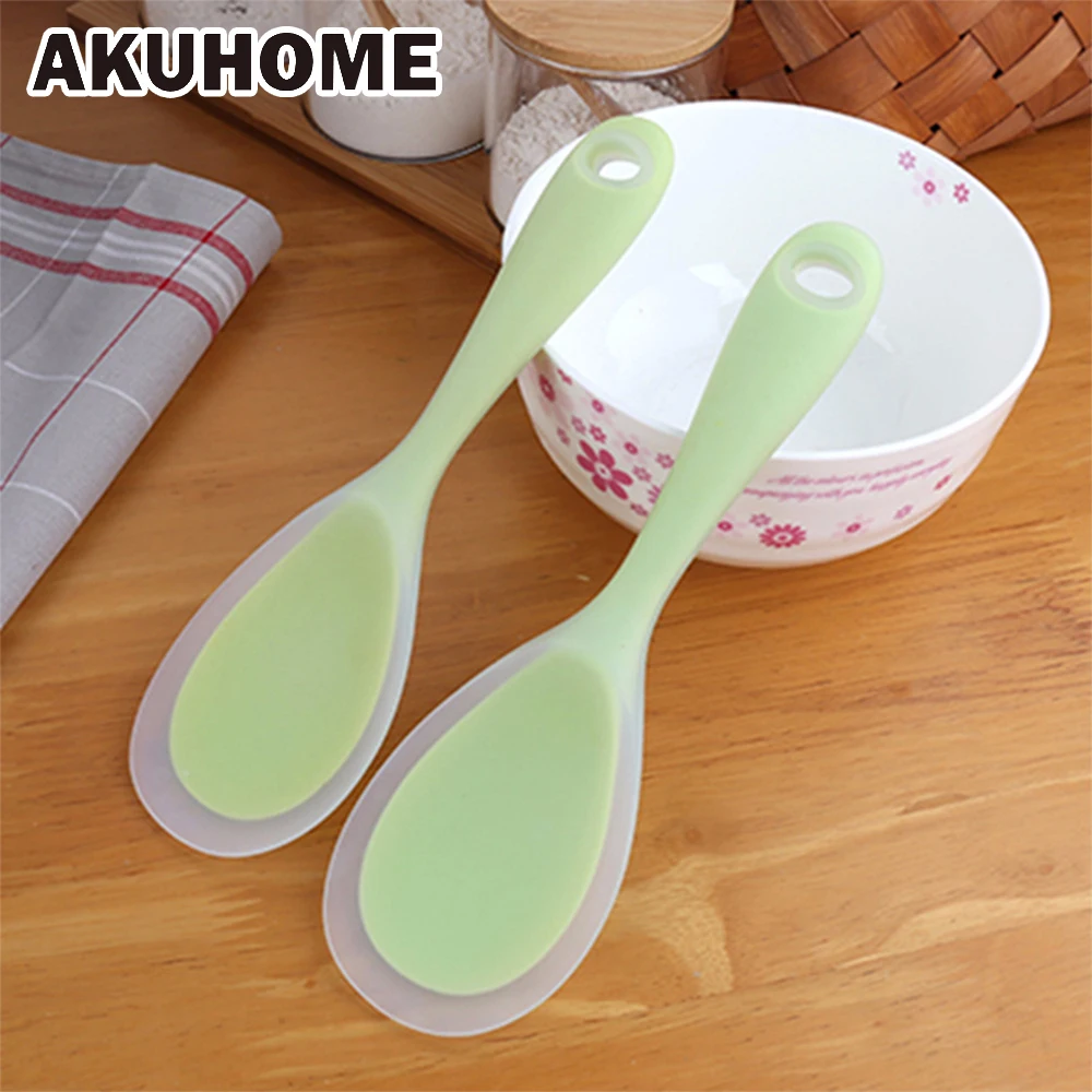 Rice Cooker Nonstick Cooking Rice Spoon Food Grade Silicone Heat ...