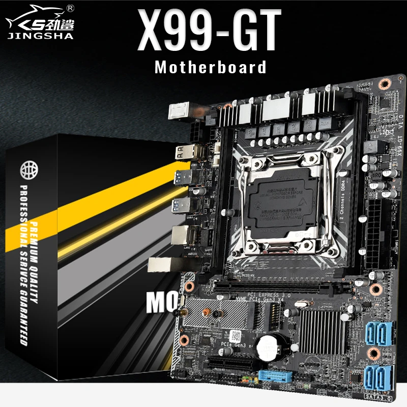 Jingsha X99 GT placa mãe lga 2011 3 E5 2620V3 2678v3 cpu ddr4 servidor suporte de memória ...