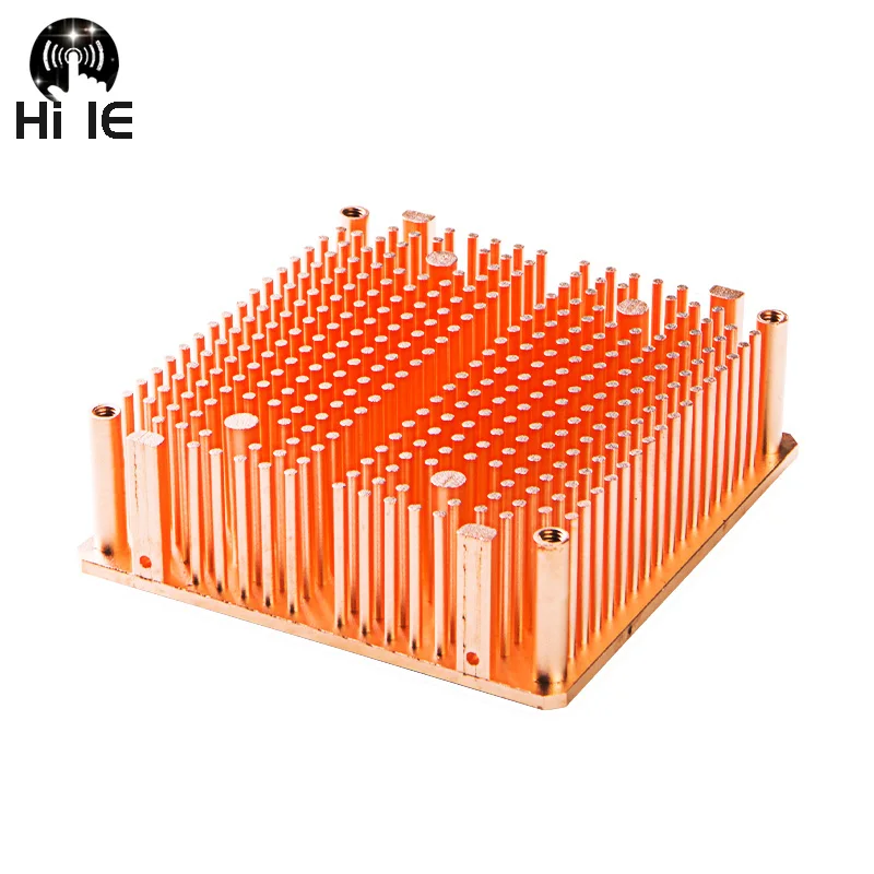 High Power Pin Column Pure Copper Heatsink DIY Heat Sink Radiator ...