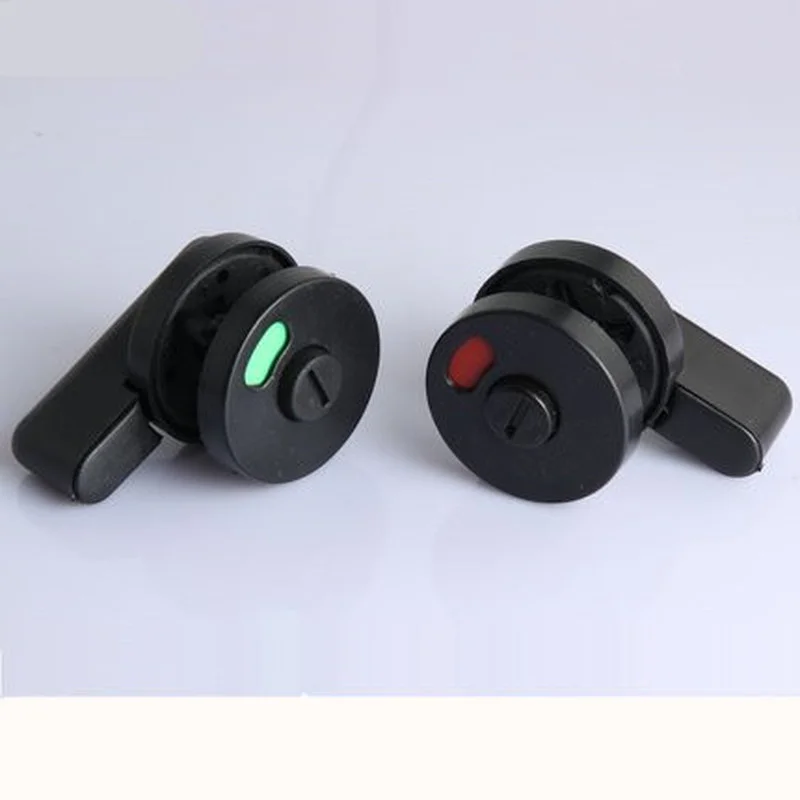 Universal-Black-Privacy-WC-Plastic-Latch-Vacant-Engaged-Door-Lock ...