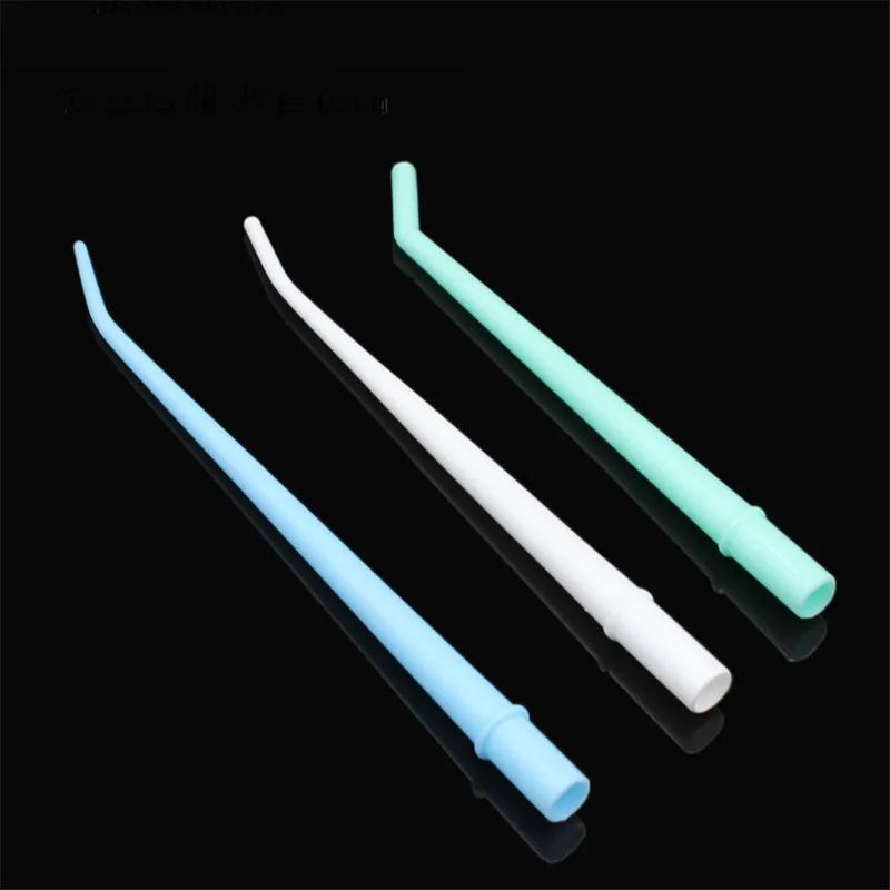 25pcs/bag Disposable Surgical Aspirator Tips Plastic Curved Tips Dental ...