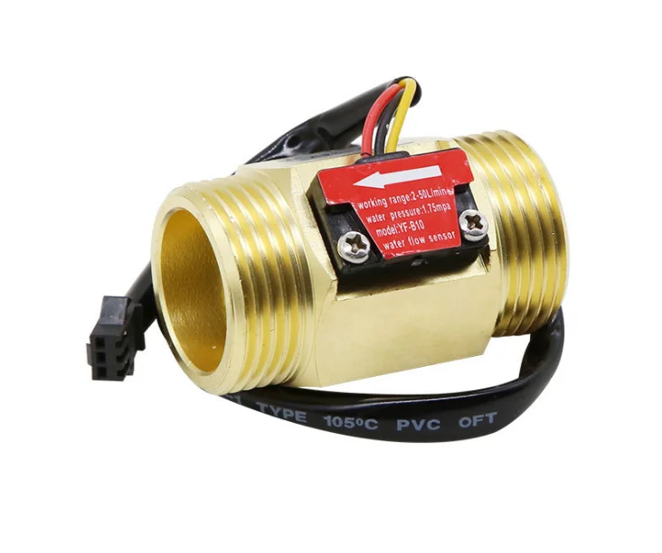 DC 5-15V 1 Inch Water Flow Sensor Hall Sensor Switch Flow Meter DN25 ...