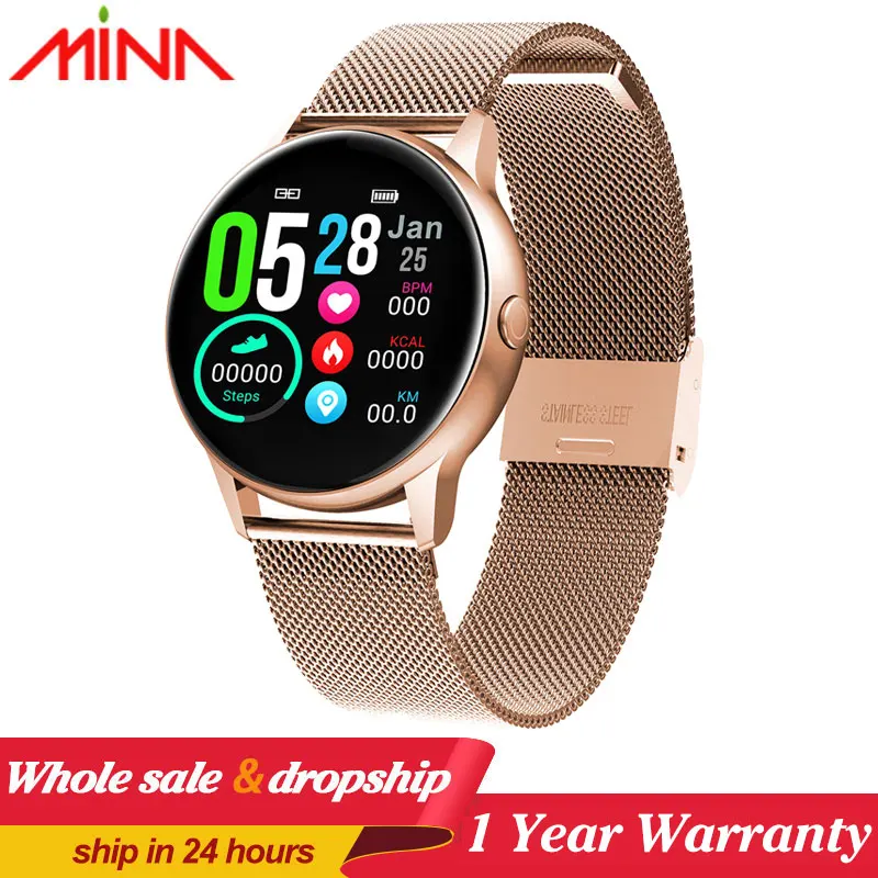 IP67 impermeable DT88 reloj inteligente mujer pulsera bonita Monitor de ...