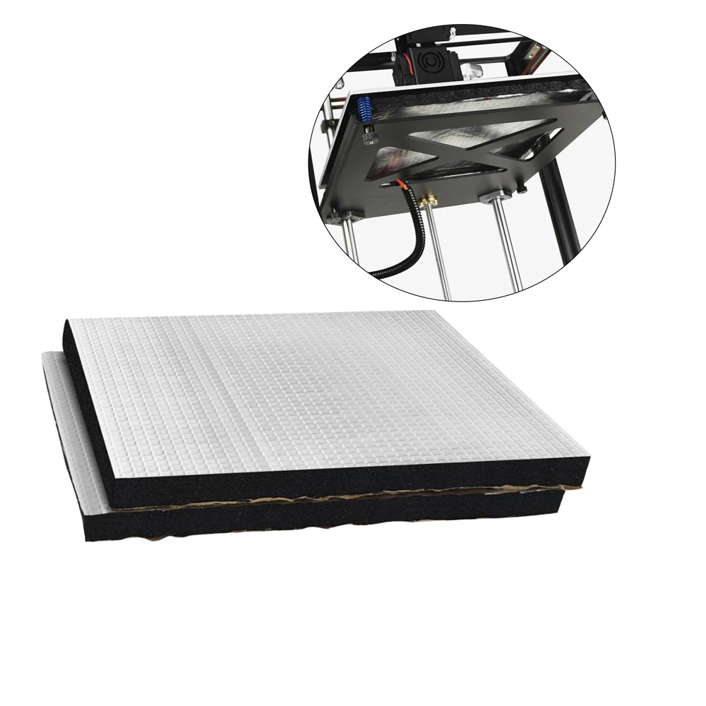 3D Printer Heat Insulation Cotton 200/220/310mm Heatbed Sticker Foil ...