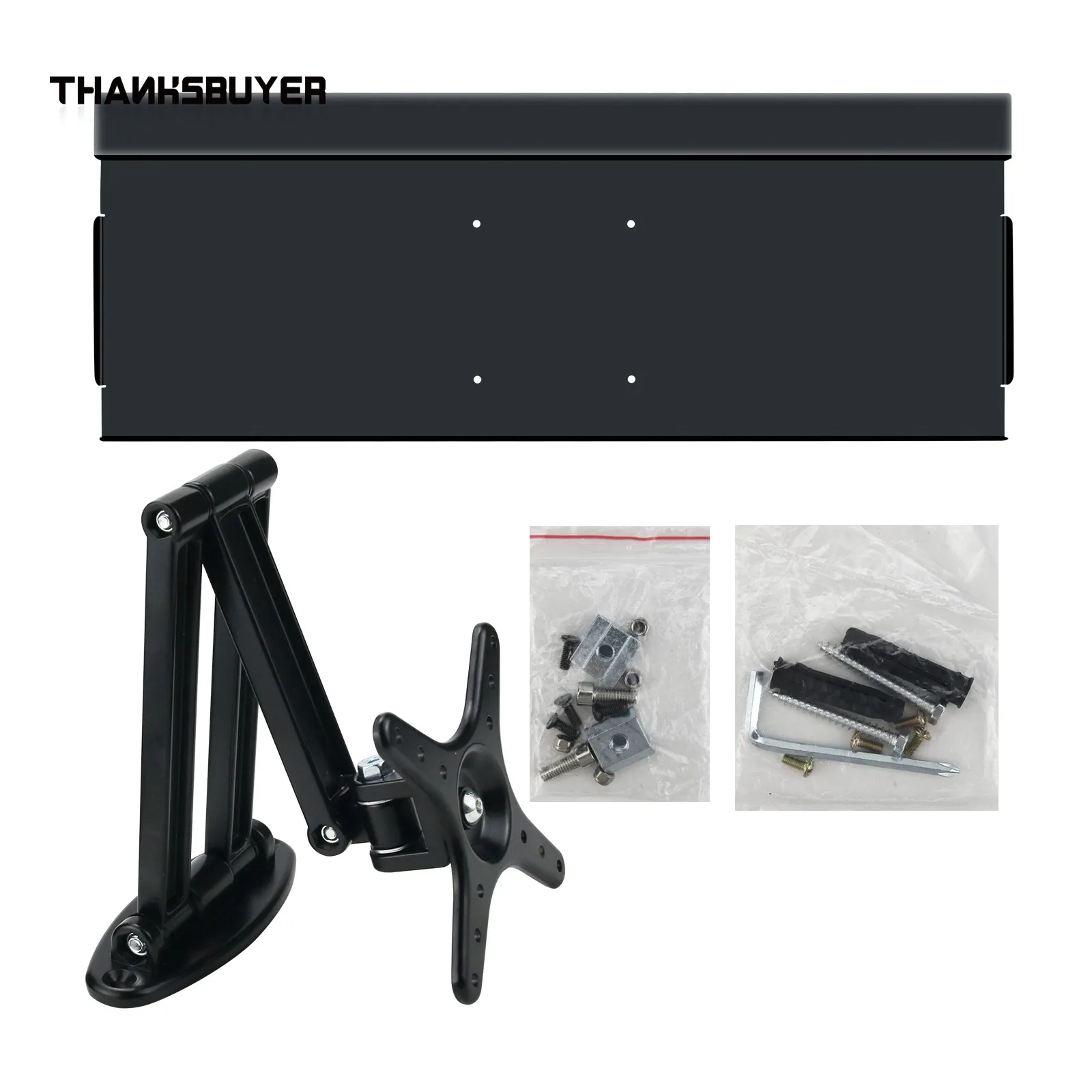 60cm Aluminium Tastatur Maus Tablett Dreh Halter Wand Montiert Tastatur ...