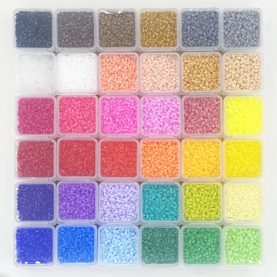 2.6mm Mini Fuse beads 1200pcs/box Hama Beads Perler PUPUKOU Beads Easy ...