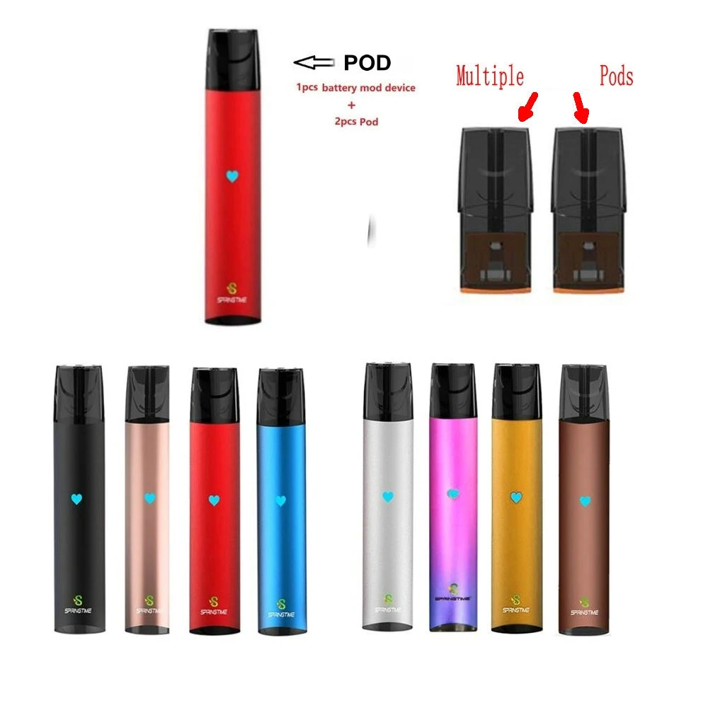 ฤดูใบไม้ผลิSP2 Pod Vaporizer Kit 350MAhแบตเตอรี่2Ml Vape 1.2ohmตลับหมึก ...