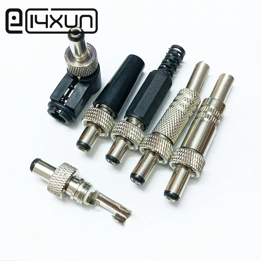 1pcs Lockable 5.5*2.1mm / 5.5*2.5mm DC Power Plug with Lock Right Angle ...
