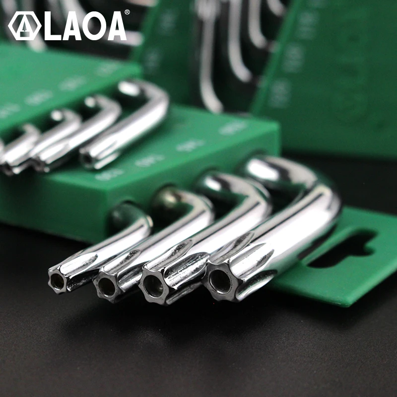 LAOA Inner Spline Allen Key with Middle Hole Wrench Set Torx ...