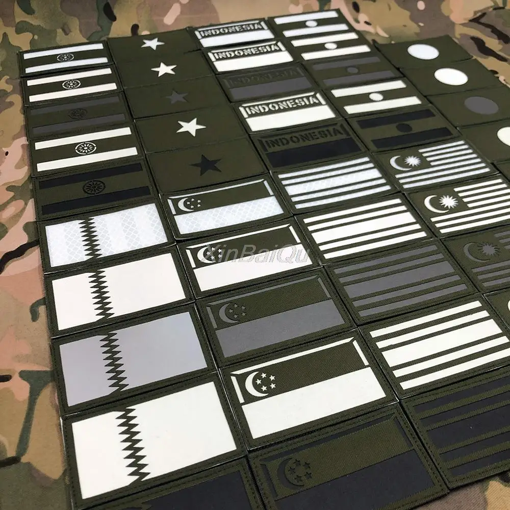 Green Ndia Malaysia IDN Japan Qatar Argentina VN Singapore Thailand Laser Cut IR IFF Infrared ...