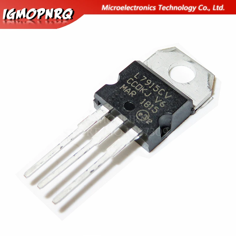 10pcs L7915CV L7915 KA7915 MC7915 전압 조정기 15 V 1.5A TO 220 new original ...