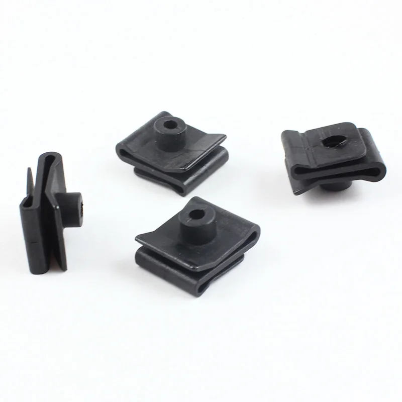 10Pcs Auto Body Fender Plastic Clips White For Nissan fender lined ...