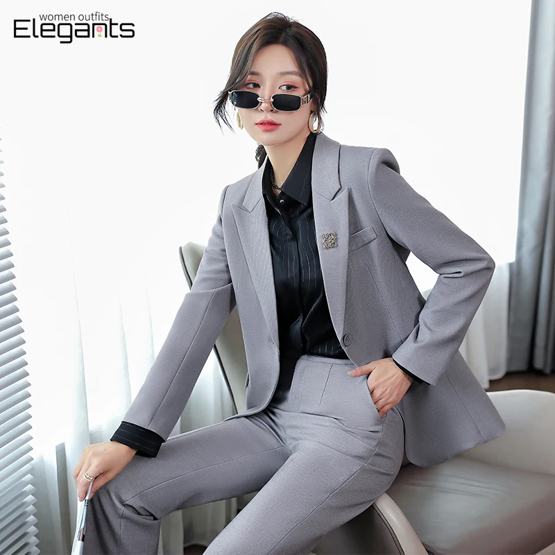 2022 High Quality Office Lady Work Wear Formal Business Suits Women ...