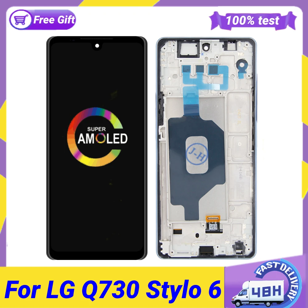 Original Super AMOLED For LG Q730 Stylo 6 LCD Q730AM LM-Q730TM Q730NM ...