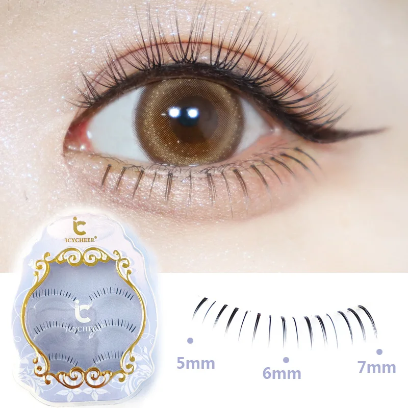 Icycheer 3 Pairs Lightweight Japanese Lower Under Bottom Eye Lashes ...