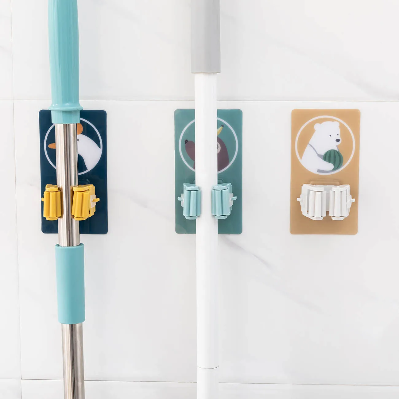 Patère,Support mural Dessin Animé Vadrouille Support De Balai Brosse ...