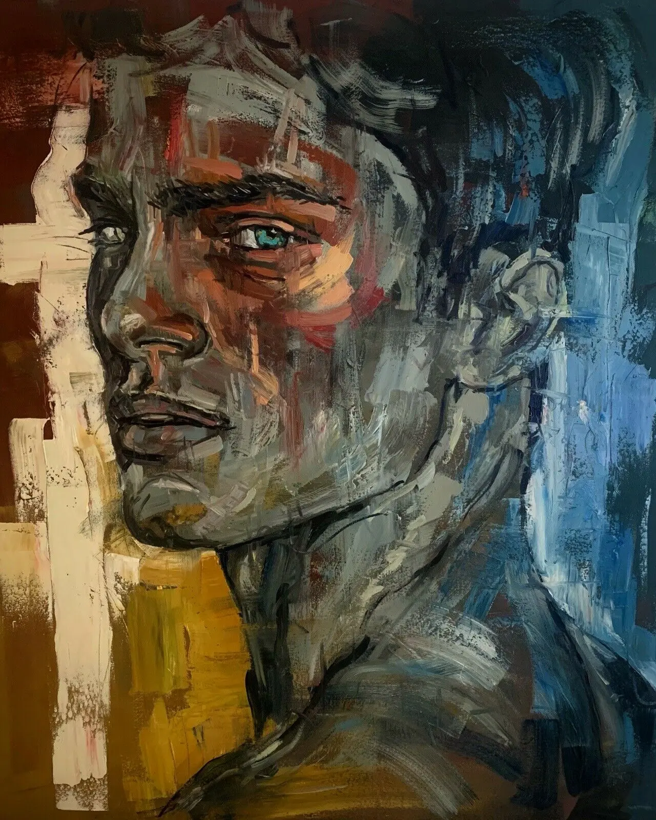 Abstract Portrait Painting Male