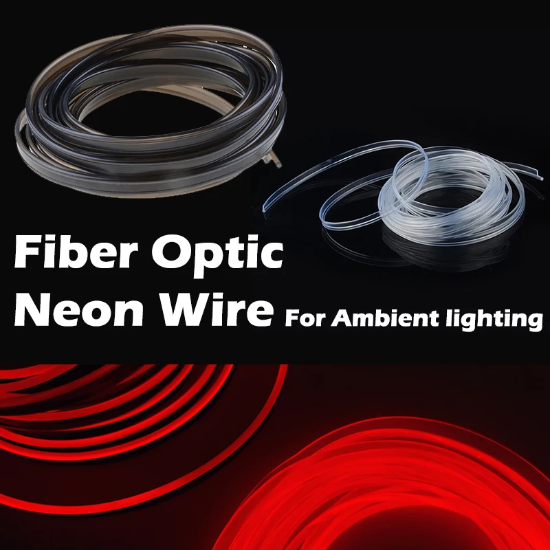 Cable de neón de fibra óptica de 3mm, tira extendida, accesorios de ...