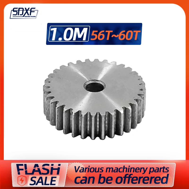 1m Face Gear 45# Steel, Spur Gear Thickness 10mm, 56 To 60 Teeth ...