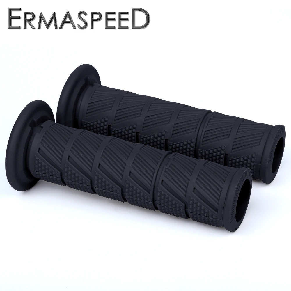 Universal-7-8-22mm-24mm-Motorcycle-Handle-Grip-Non-Slip-Rubber-Throttle ...