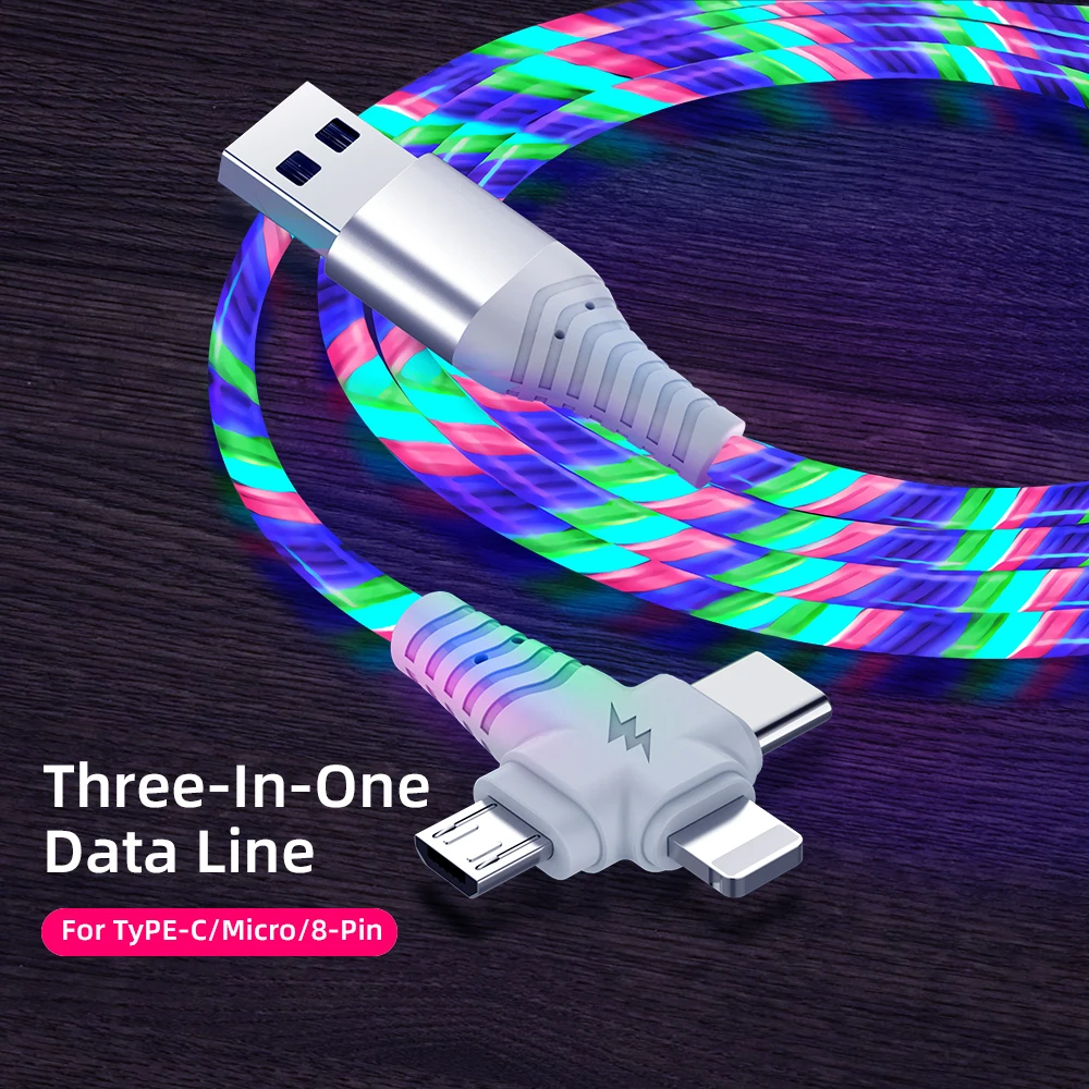 3-in-1-LED-Luminous-Micro-USB-Type-C-Glowing-Charging-Cable-For-iPhone ...