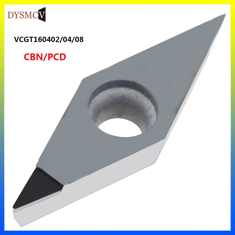 Vcgt160404 Inserts Cbn Pcd Diamond Insert Vcgt 160408 02 Blade For Cnc Lathe Turning Cutter ...