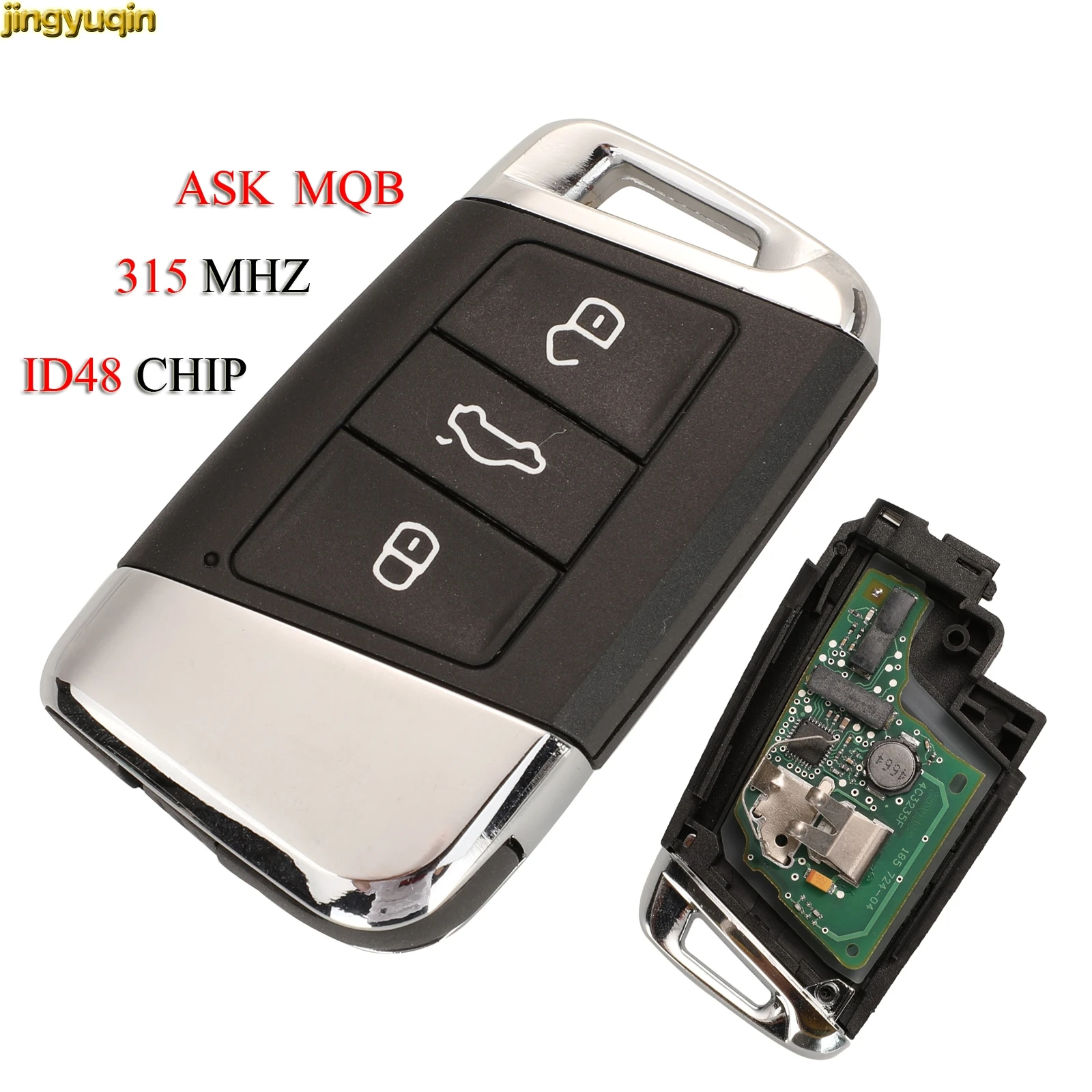 Jingyuqin-Remote-Car-Key-Control-ASK-315MHZ-MQB-ID48-Chip-For ...