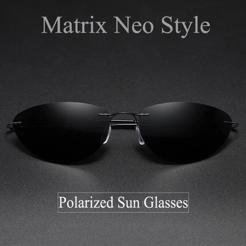 2021 The Matrix Agent Smith Style Polarized Sunglasses Rivets Men ...