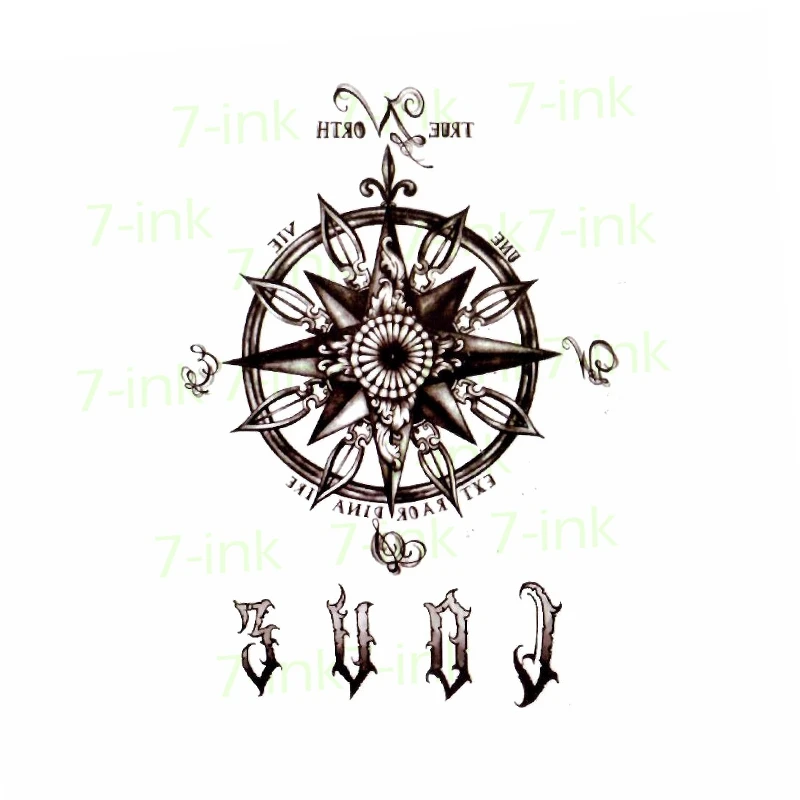 Compass Rose Tattoo Hand