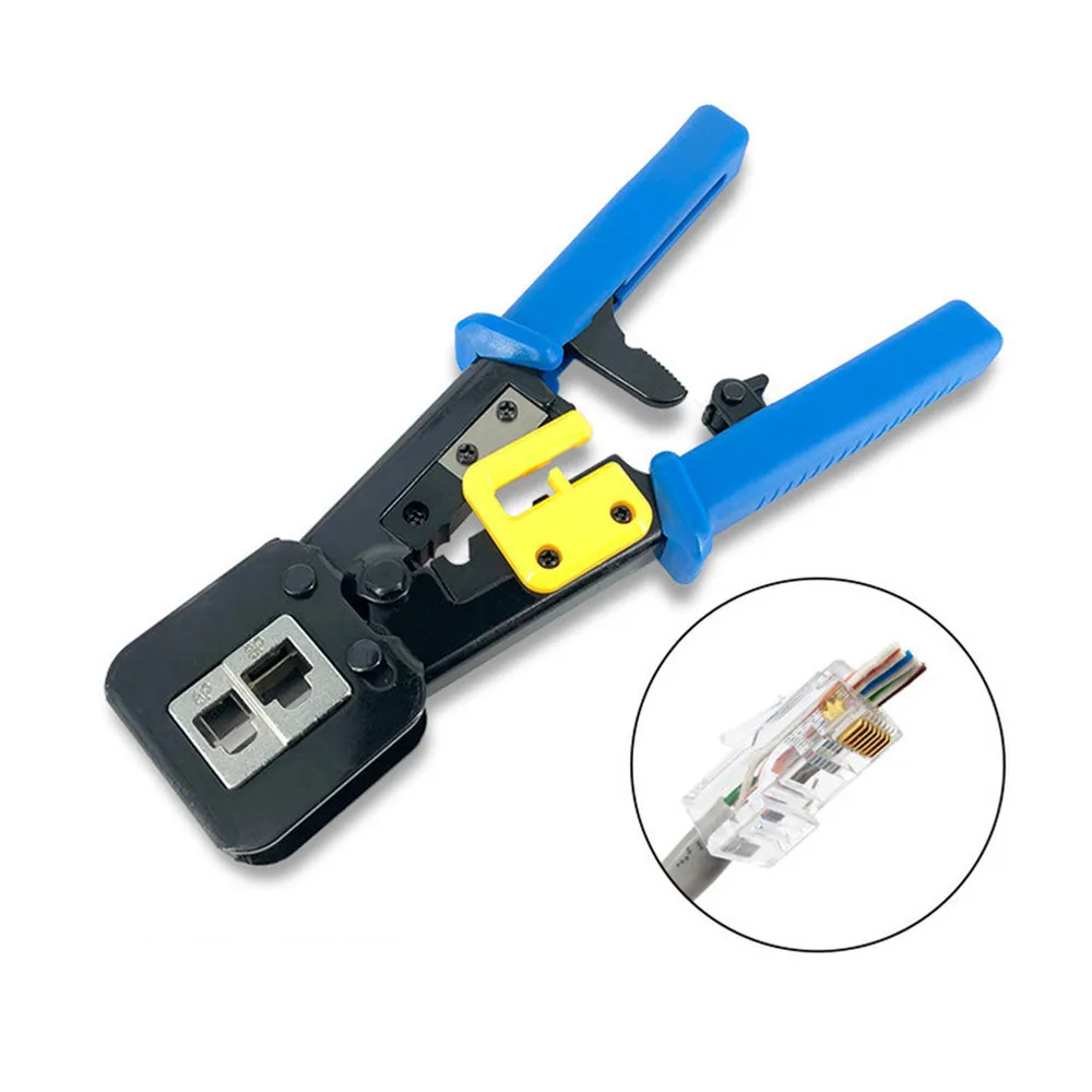 EZ RJ45 Crimper Hand Network Tools Pliers RJ12 Cat5 Cat6 8p8c Cable ...
