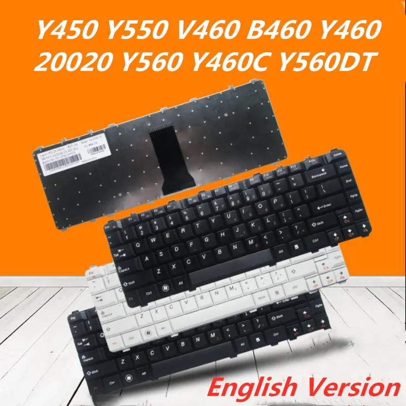 Laptop English Keyboard For Lenovo Y450 Y550 V460 B460 Y460 20020 Y560 ...