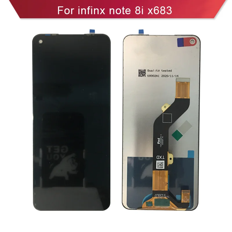 Infinix Note 8i X683 용 새로운 디스플레이 터치 디지타이저 어셈블리 X683 LCD 화면 전체 교체 ...