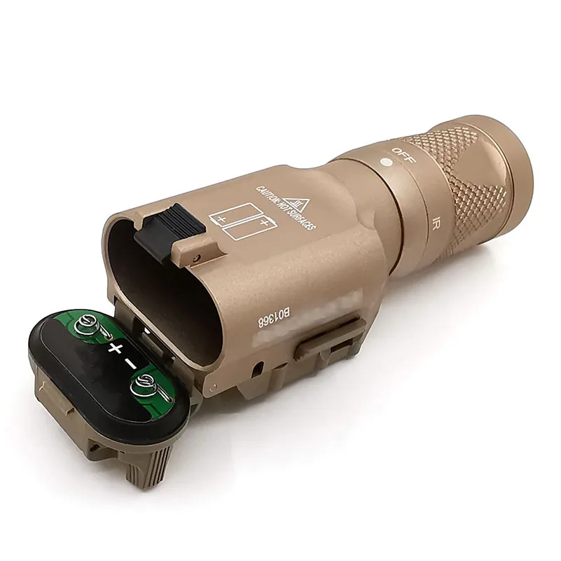 500 Lumens LED strobe Weapon light X300V Pistol Flashlight Picatinny ...