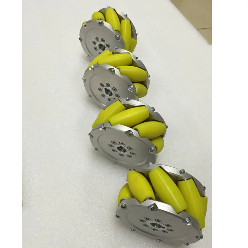 4pcs 300kg Heavy Duty 5inch 127mm Mecanum Wheel 45 Degree Universal ...