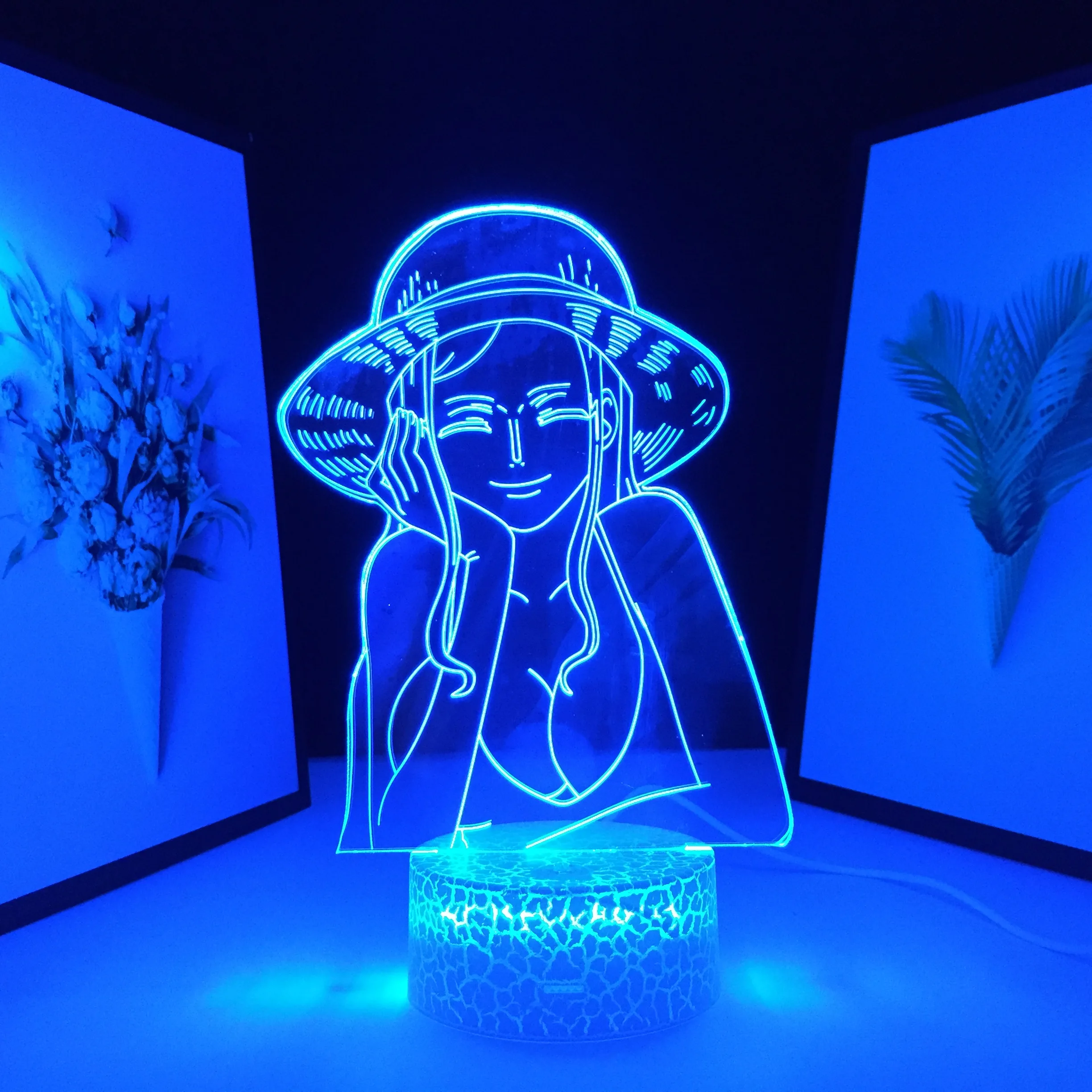 Pirate Nico Robin Night Lights 3D LED Night Light para el hogar para ...