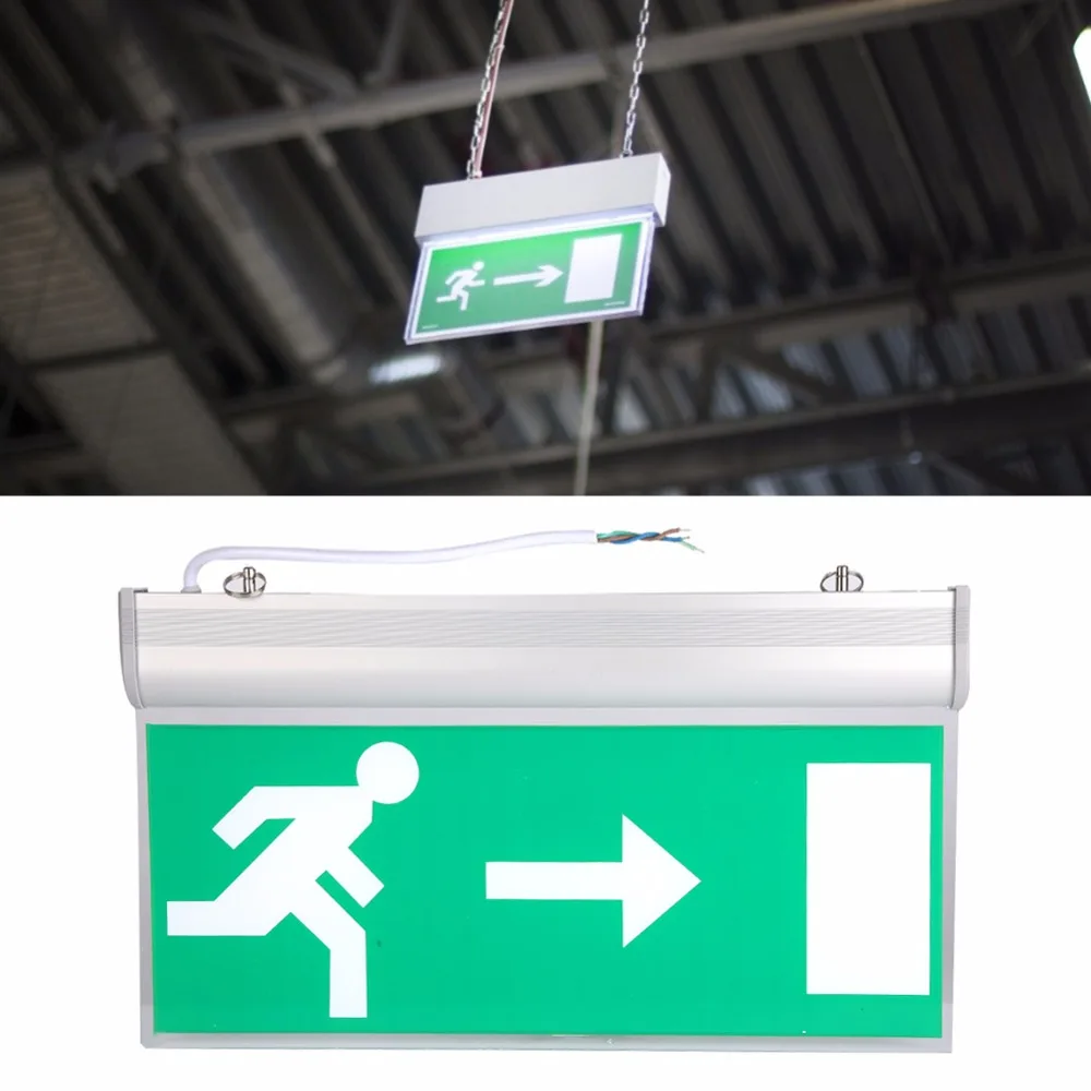 Emergency Exit Lighting Left Right Sign Safety Evacuation Indicator ...