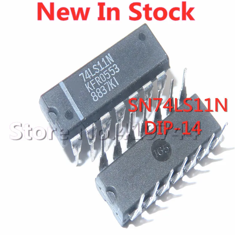 5pcs Lot Sn74ls11n 74ls11n 74ls11 Dip 14 Three Way 3 Input Positive And