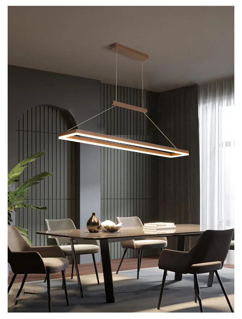 Solis - Modern Rectangle LED Pendant Lights - Luna Light Studios ...