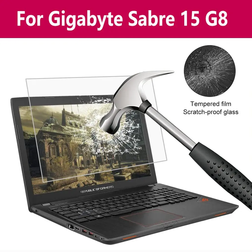 Para gigabyte sabre 15 g8 temperado dureza de vidro 9 h nano ...