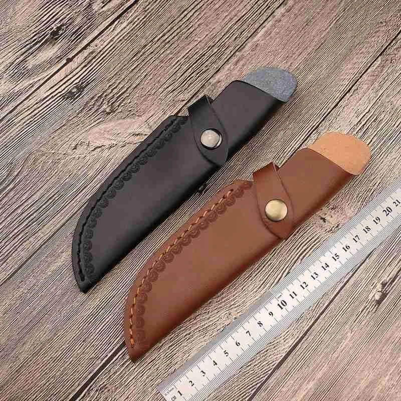 22cm Knife Sheath Leather Sheath With Waist Belt Buckle Pocket Multi ...