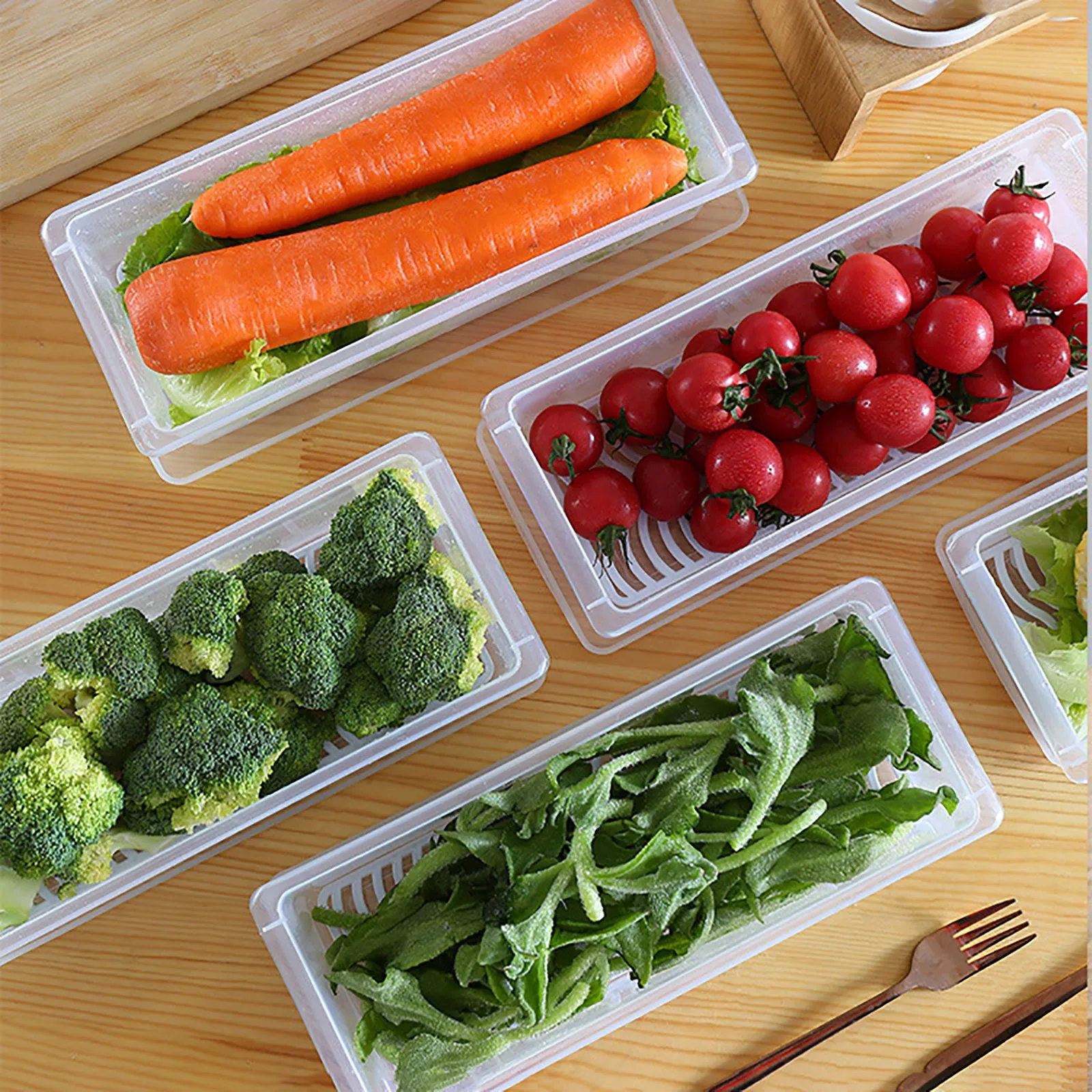 Transparent Fresh keeping Box Superimposable Refrigerator Fish Cold ...