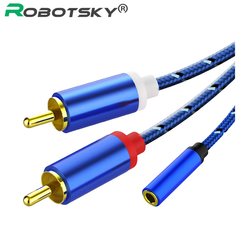 0-4M-Headphone-Splitter-Audio-Cable-3-5mm-Female-To-2RCA-Male-Audio ...