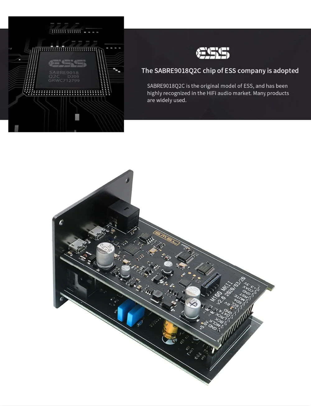 SMSL M100 MKII+SMSL SP100 HIFI Dac Decoder TUBE Headphone Amplifier