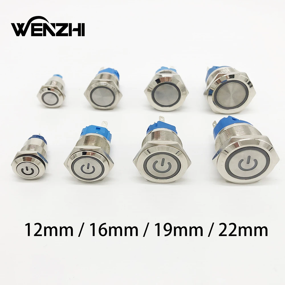 Metal Button Switch Turns | Metal Push Button Switch | Start Stop Start ...